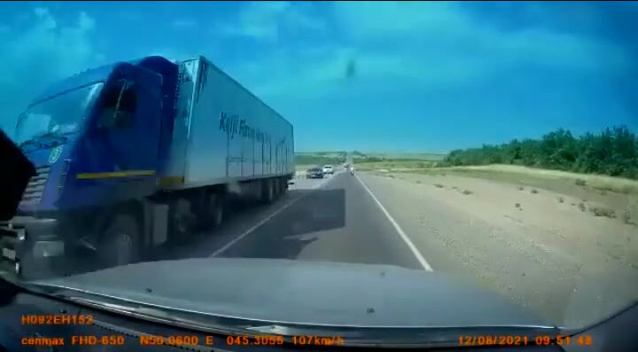 Biker Attempts U Turn In Front Of Oncoming Car