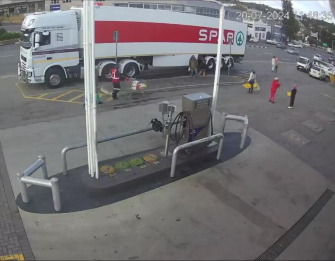 Angry Push Ends In Mans Head Being Squashed Under The Spar Truck