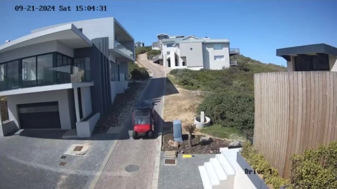 Out Of Control Golf Cart Sends 4 Occupants Over A Cliff