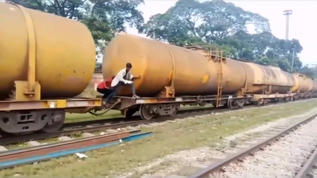 Jumping From A Moving Train Ends In The Worst Possible Way