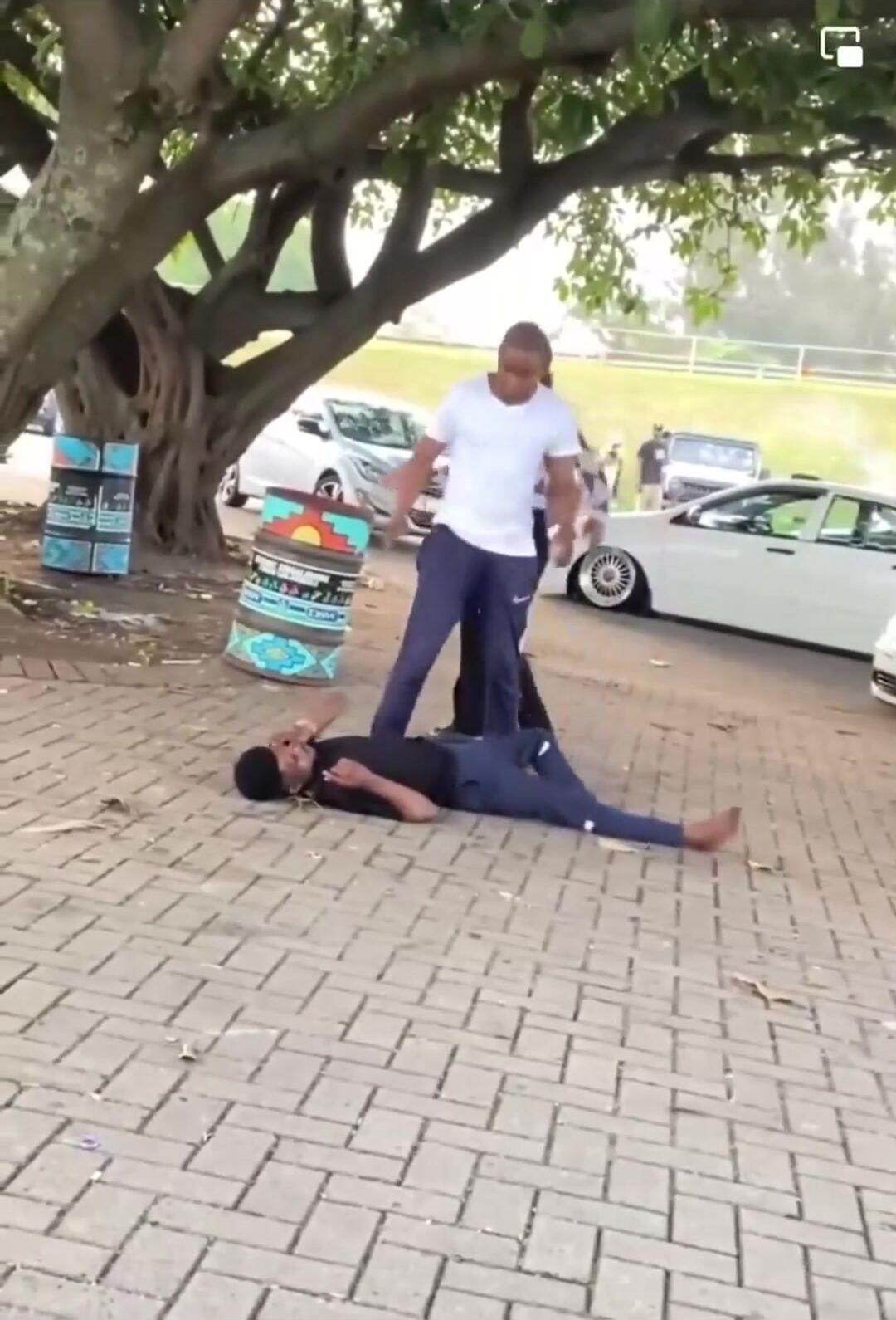 Never Slap The Back Of This Mans Head