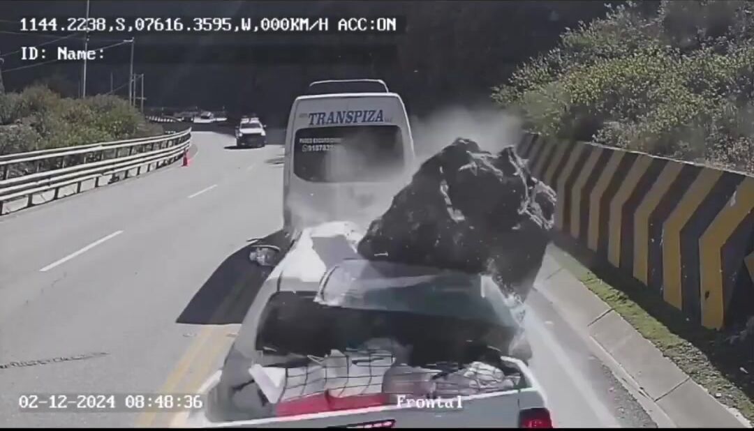 When Your Times Up It's Up - Huge Boulder Kills 2 Men Parked In A ...