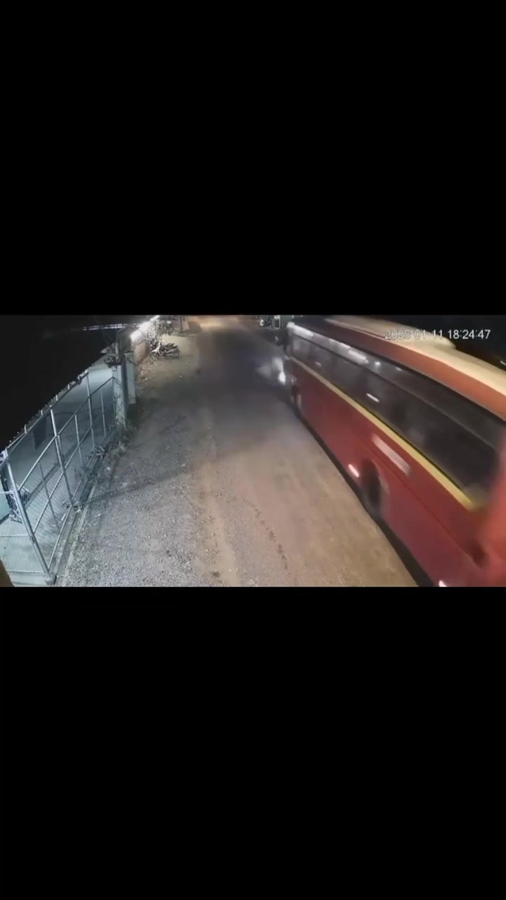 High Speed Head On Impact In Vietnam Between A Biker And A Truck