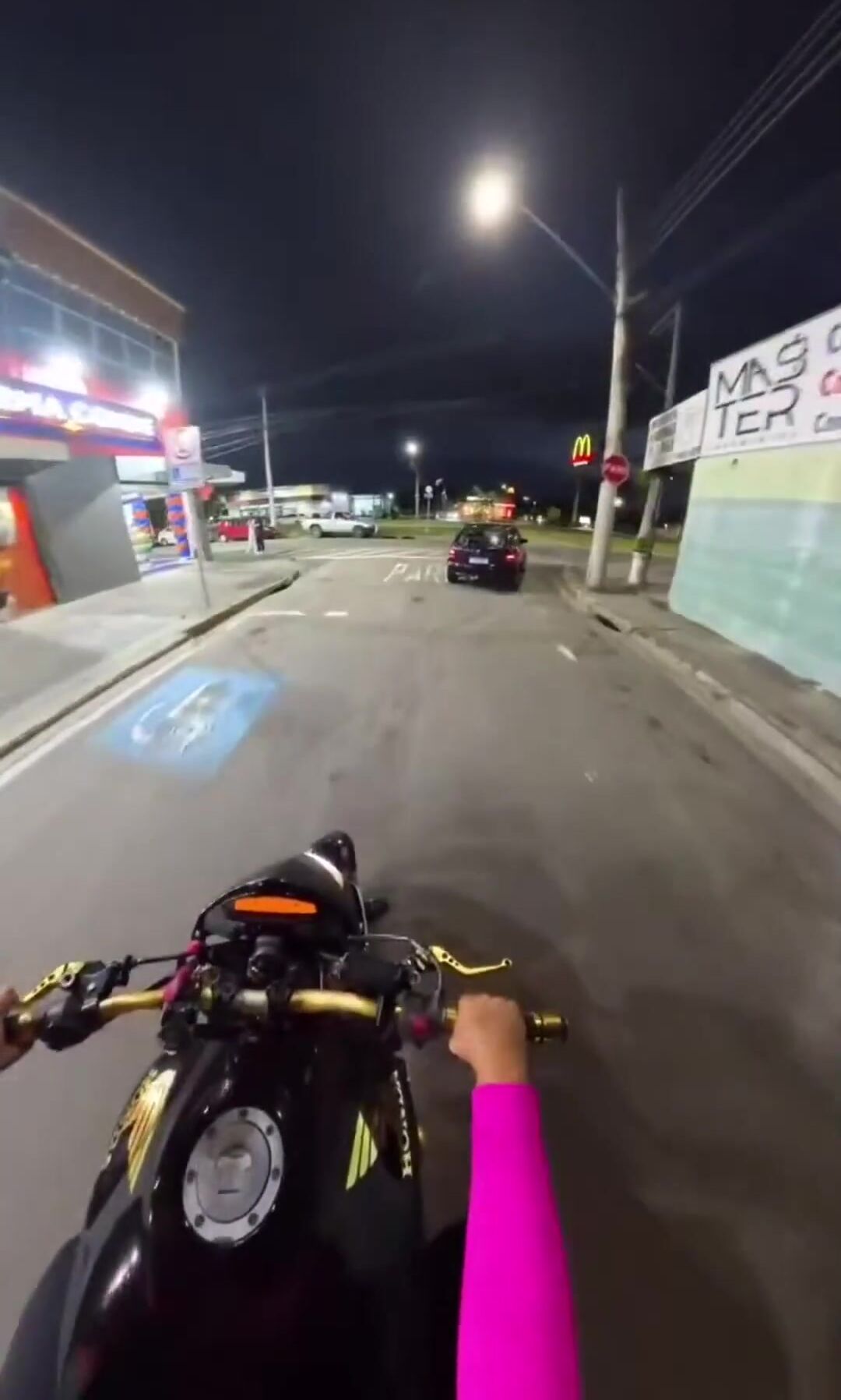 Female Motorcycle Influencer Meets A New Fan