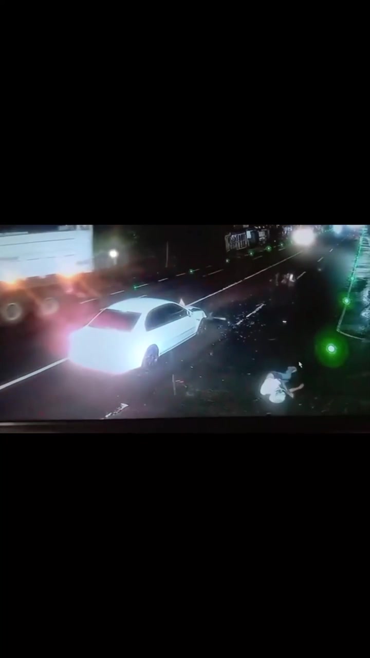 High Speed Head-On Between A Car And A Bike In Haiti