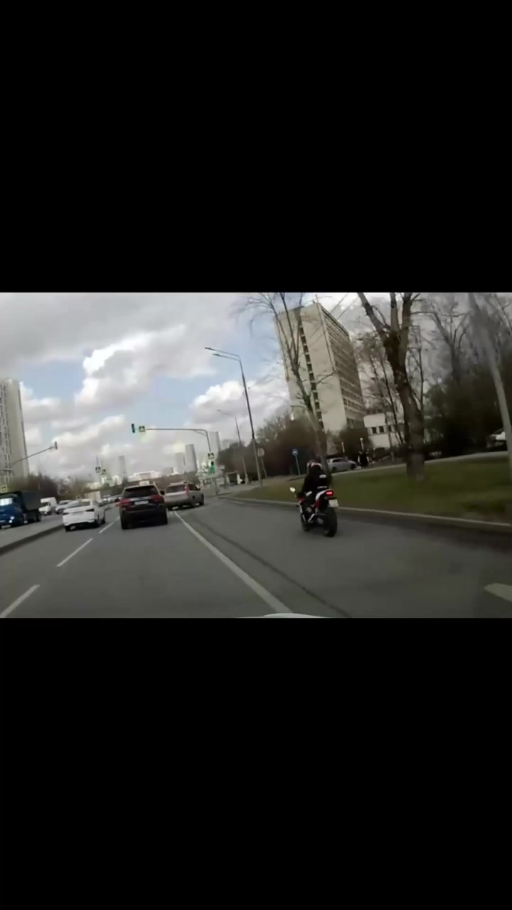 Car Turns Right Biker Was Going Too Fast To Stop