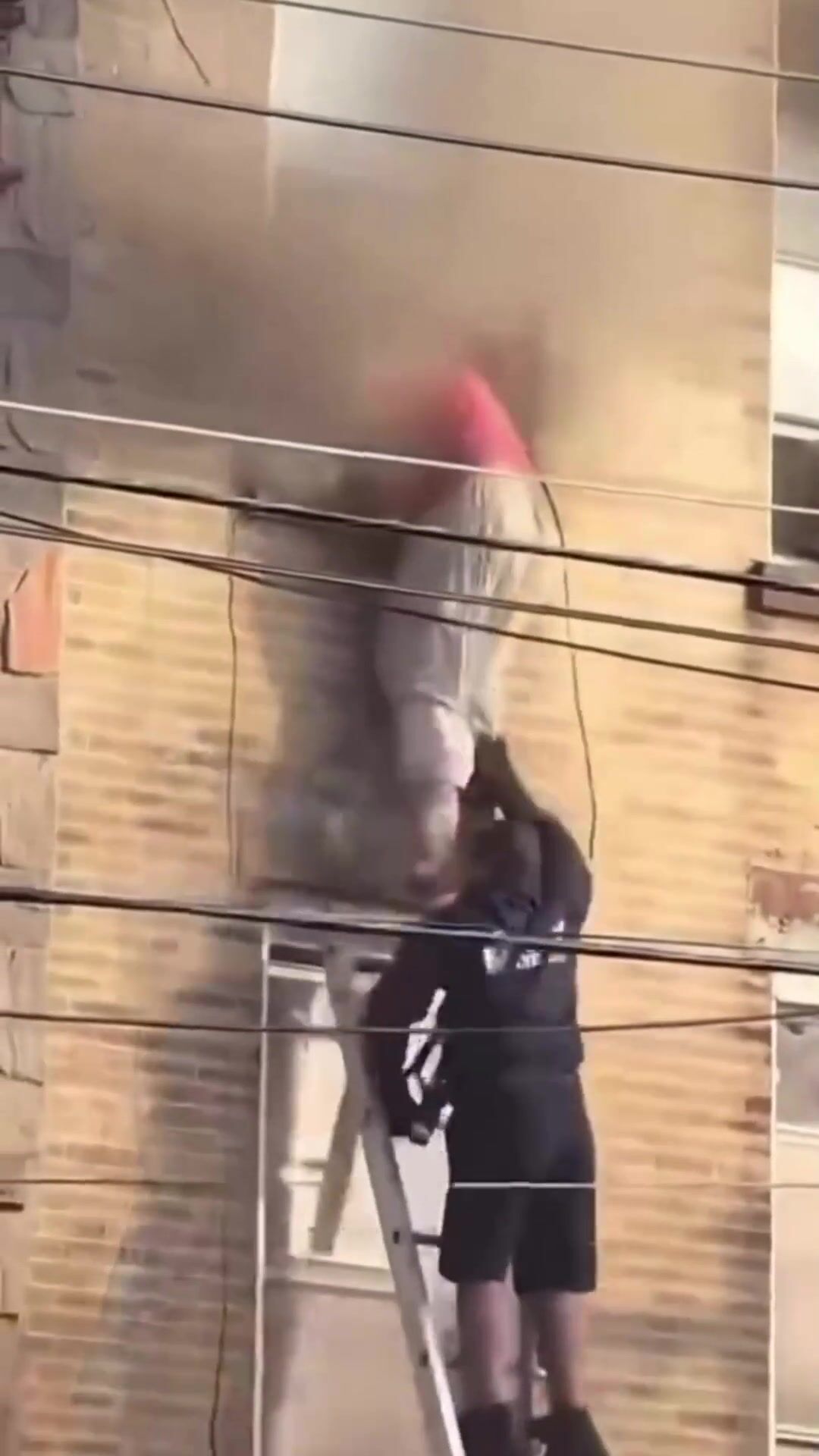 Firefighters Ladder Collapses Killing Man When He Falls To The Sidewalk