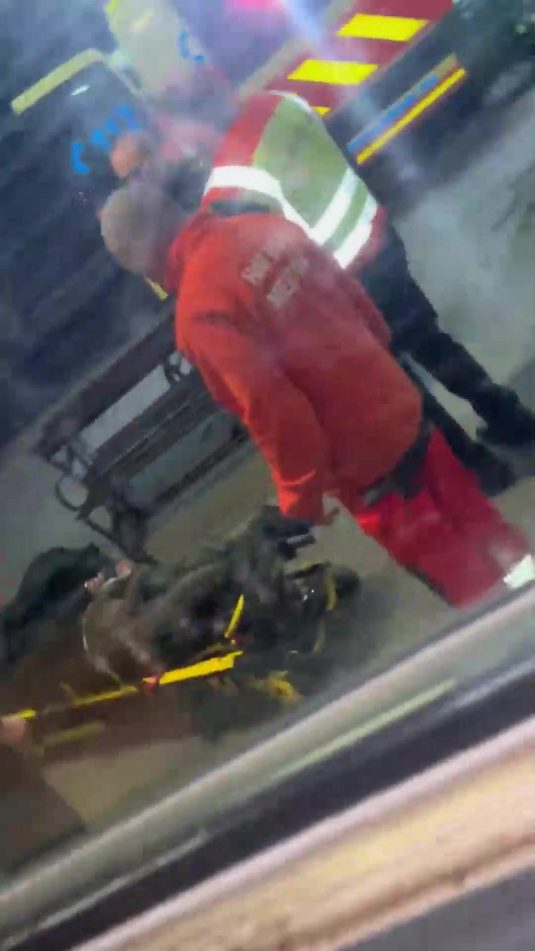 Ambulance Technician Uses His Boot To Put The Patient To Sleep