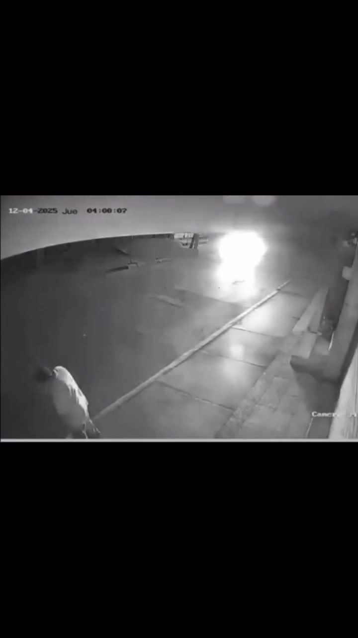 Slow Pedestrian Wiped Out By Fast Car