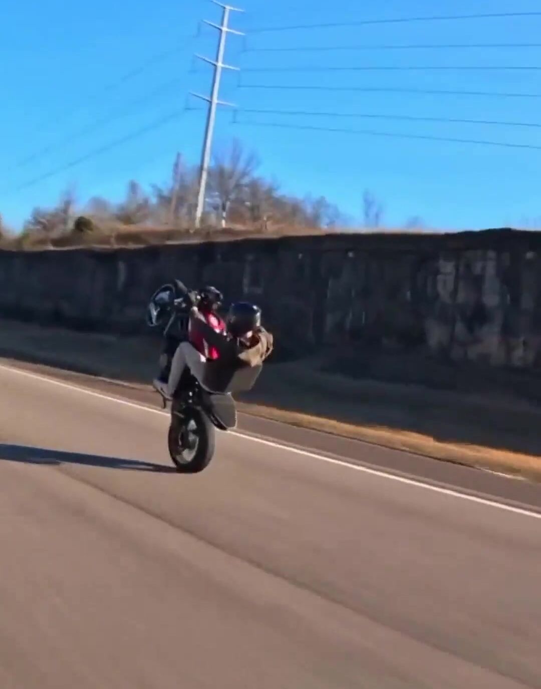 Never Land With Your Wheel Crooked During A Wheelie