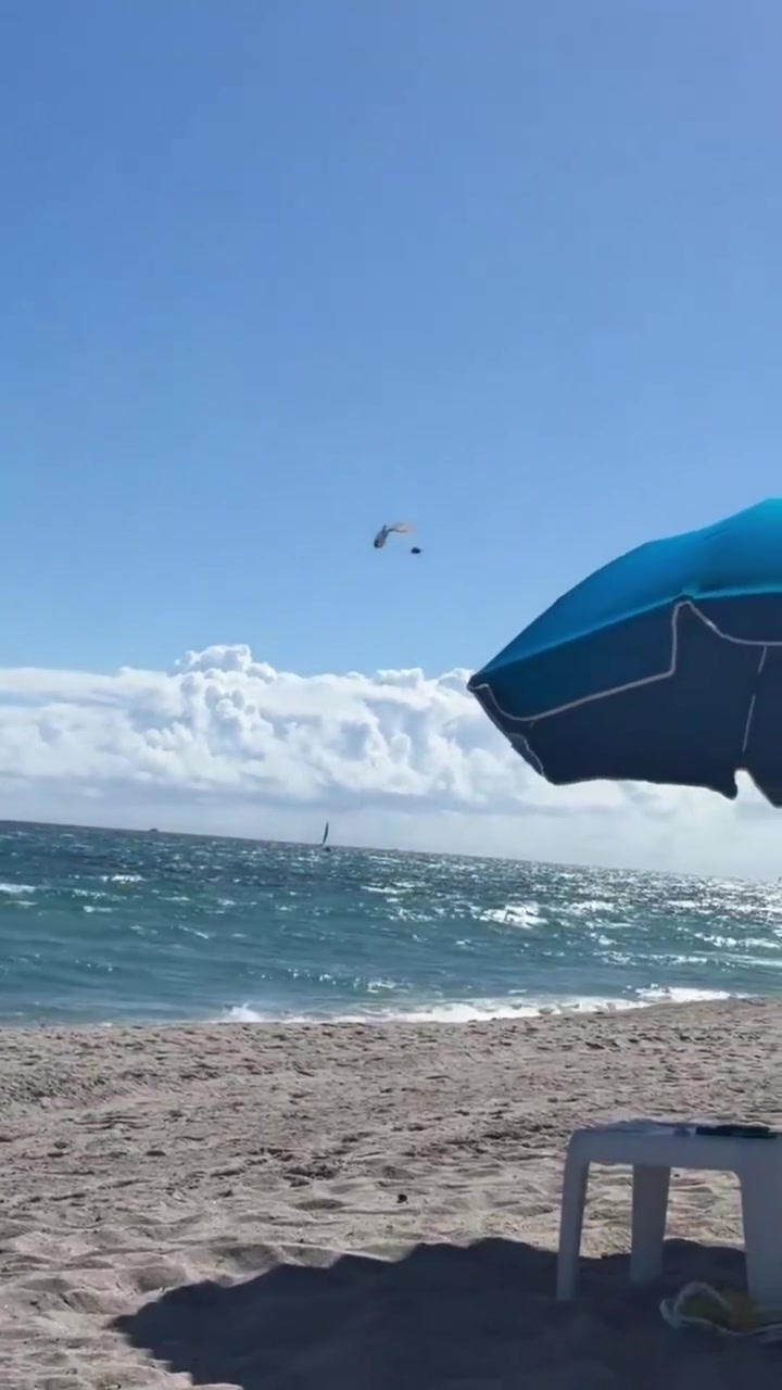 Paraglider In Florida Spirals Into The Ocean - Lucky To Be Alive