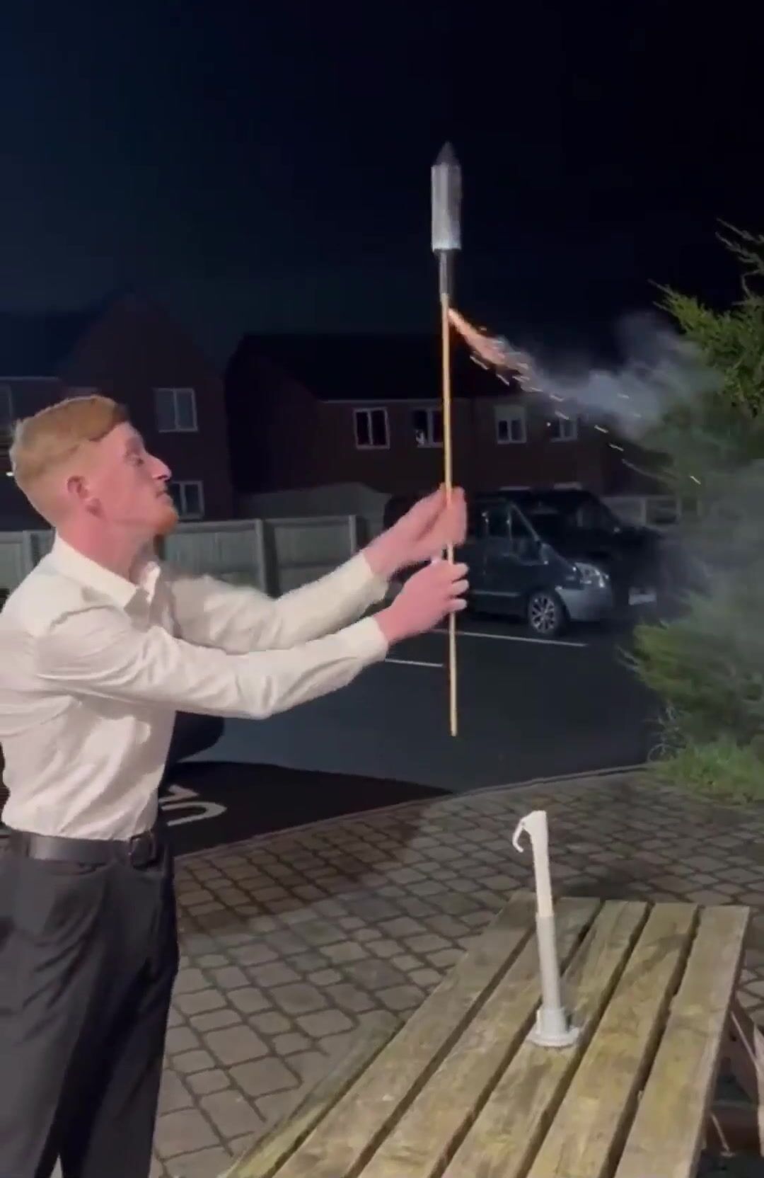 The English Inbred Lights A firework