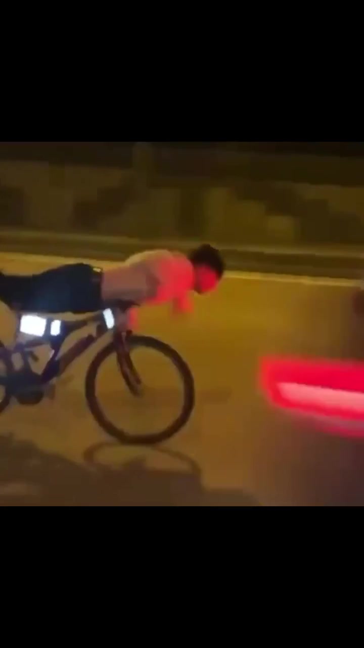 14 year Old On A Bicycle Doing Stunts Hit Head On With Oncoming Car